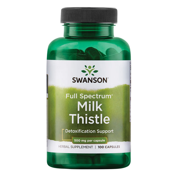(SW966)Swanson Full Spectrum Milk Thistle 500 mg 100 Caps